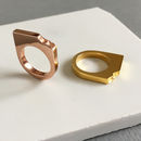 Thin Corner Bite Ring By Majdan Rocks | notonthehighstreet.com