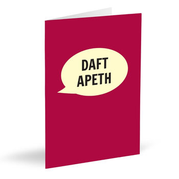 Daft Apeth Card By Dialectable | notonthehighstreet.com