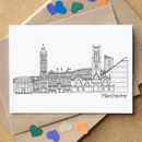 Manchester Landmarks Skyline Art Print Unframed By Becka Griffin ...