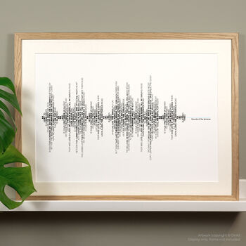 Newcastle Football Song Soundwave Typography Print By Dinkit ...