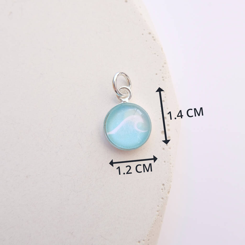 Sterling Silver Wave Charm By Cassiopi | notonthehighstreet.com