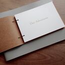 Engraved Leather Photo Album By Artbox | notonthehighstreet.com