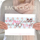 Personalised 40th Birthday Guest Book By Amanda Hancocks ...