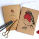 A5 Robin Notebook With Blank Pages By Feltmeupdesigns ...