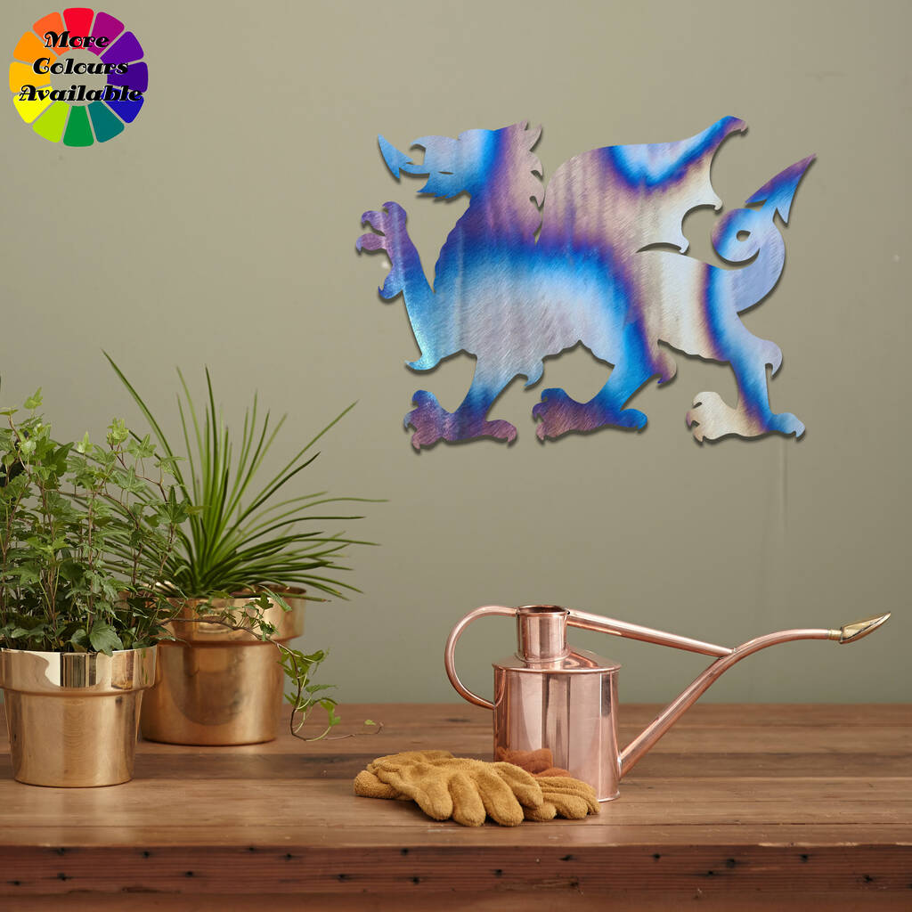 Cymru Welsh Dragon Rusty Metal Dragon Art By Duke Craft ...