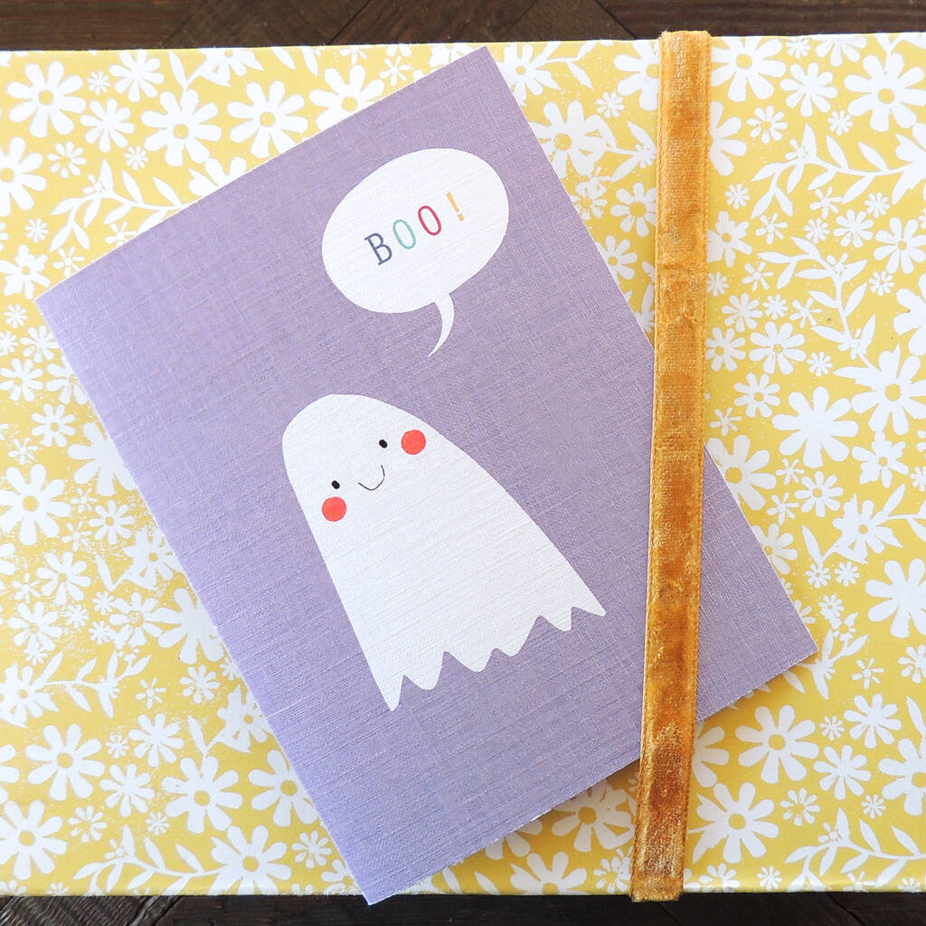 Mini Ghost Greetings Card By Kali Stileman Publishing