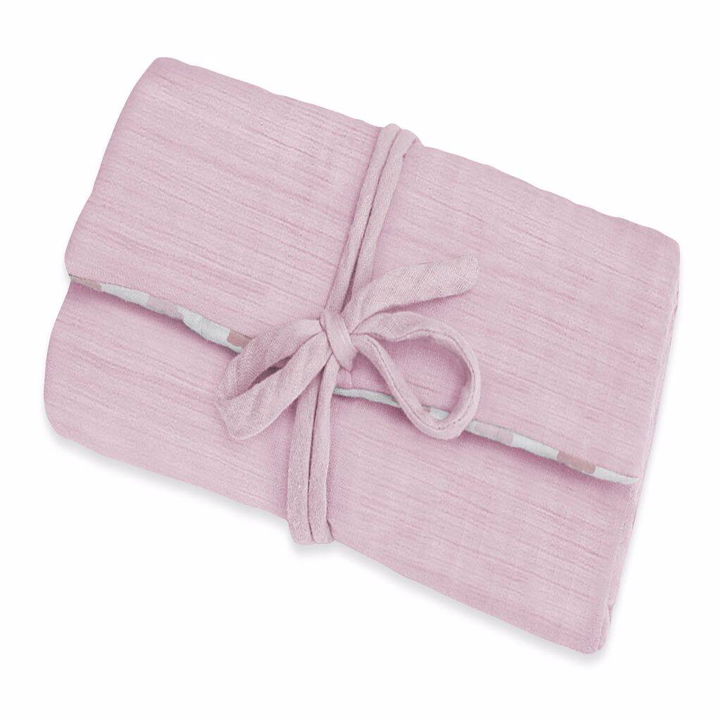 Bébé Lapin Rose Muslin Changing Mat By Deux Lapins