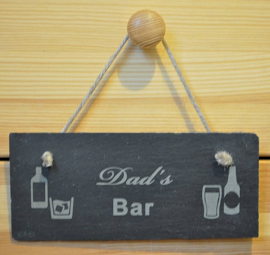 Personalised Bar Slate Sign By Sweet Pea Design | notonthehighstreet.com