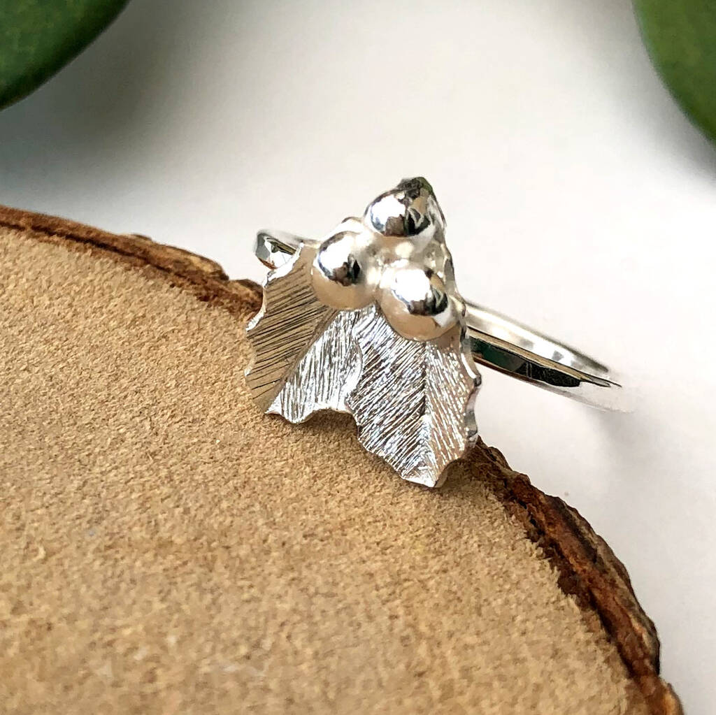 Holly Ring By a ring a day | notonthehighstreet.com