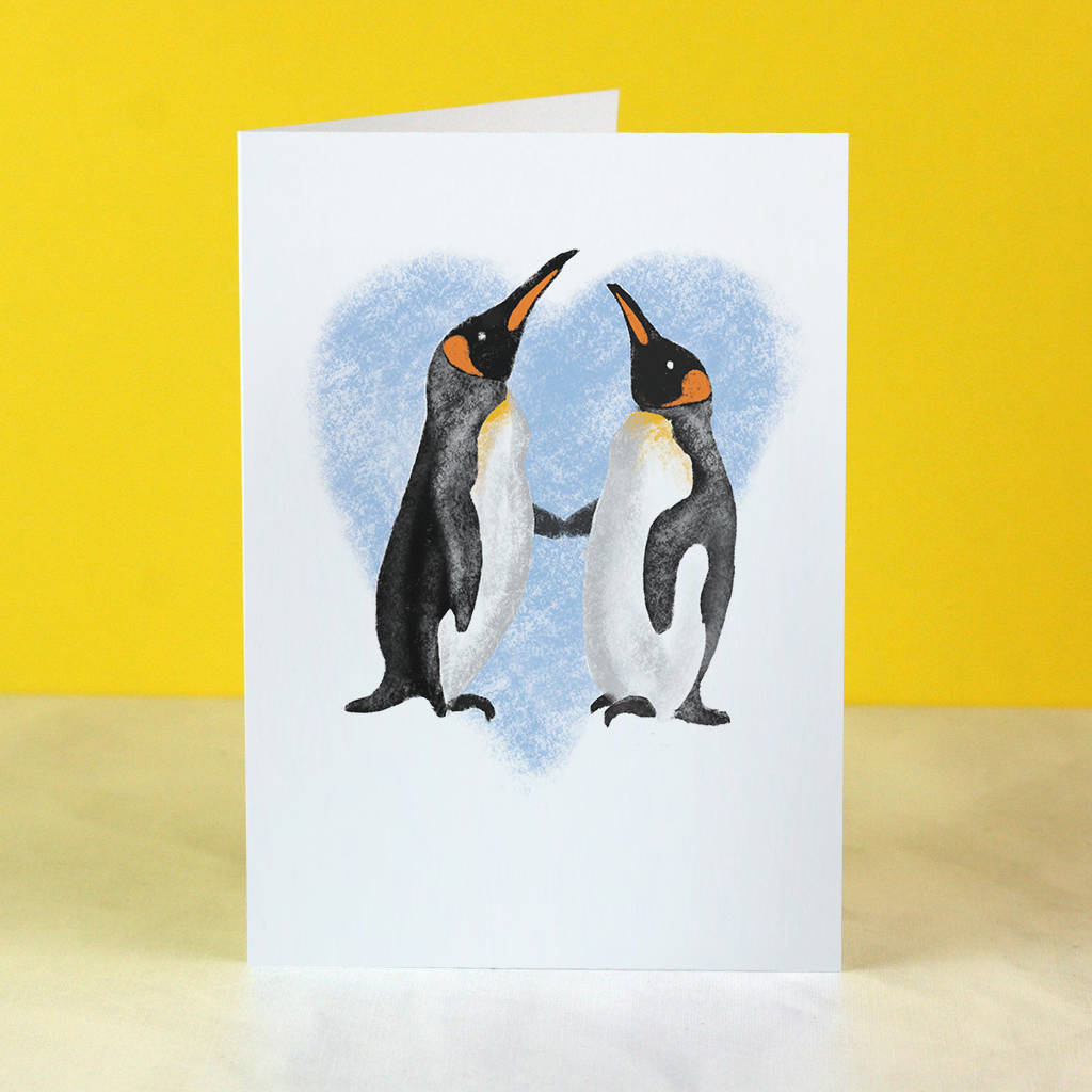 Personalised Penguin Couple Card By So Close | notonthehighstreet.com
