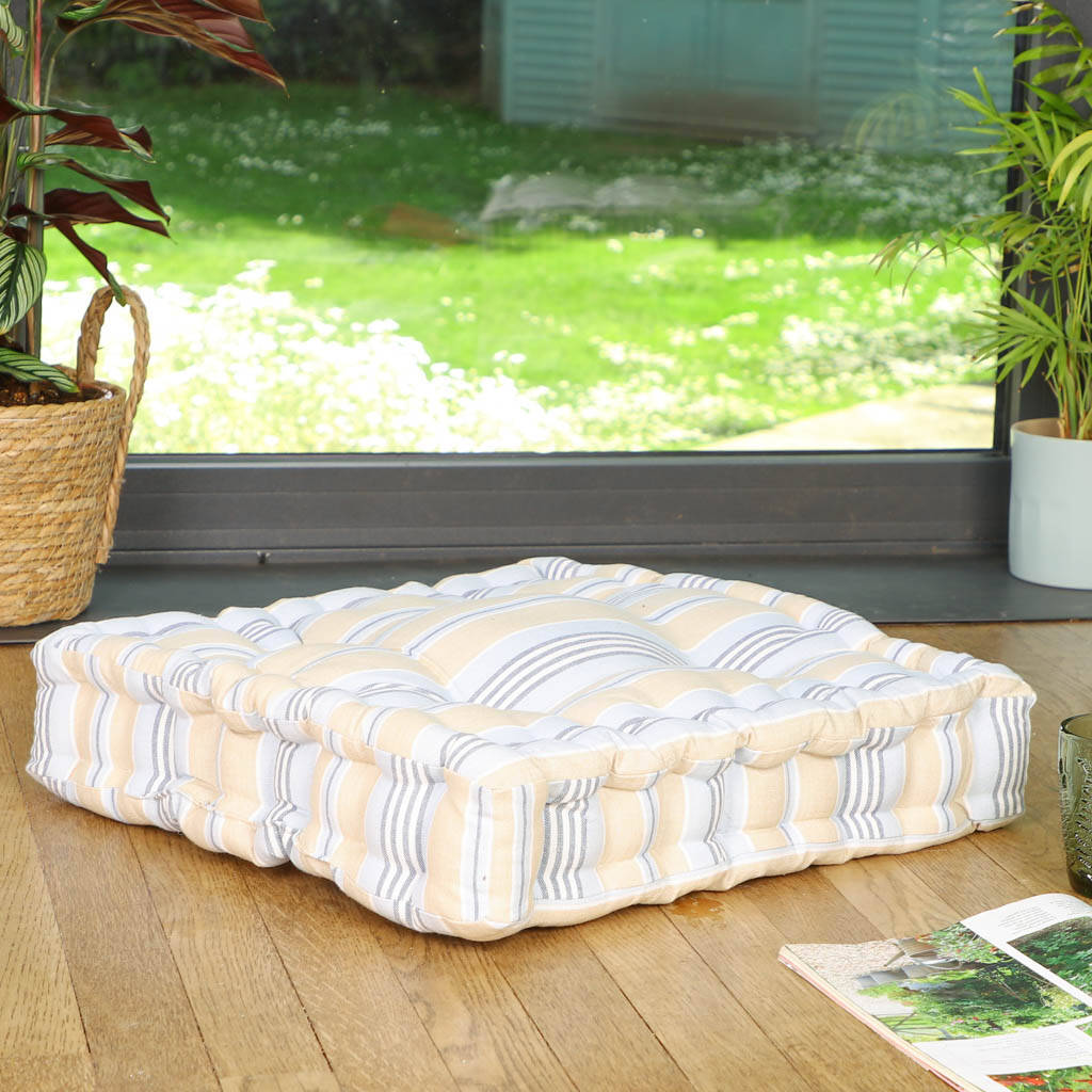 Vintage Stripe Giant Mattress Floor Cushion By Dibor ...