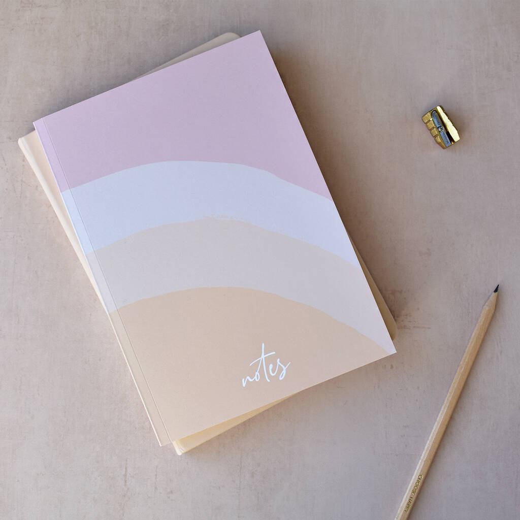 Lined Notebook Sunset By Três Paper + Co