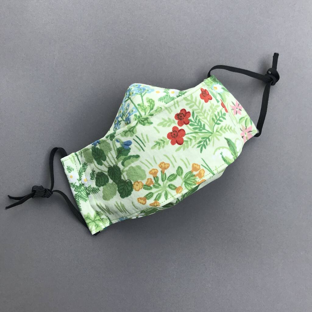 Vintage Floral Fabrics Washable Reusable Face Mask By Nervous Stitch ...