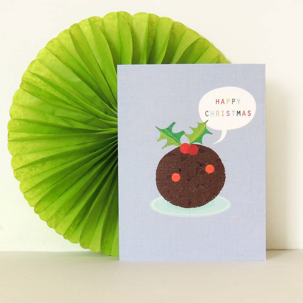 Mini Christmas Pudding Card By Kali Stileman Publishing ...