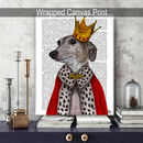 Royal Greyhound Book Print By Fab Funky Home Decor | notonthehighstreet.com