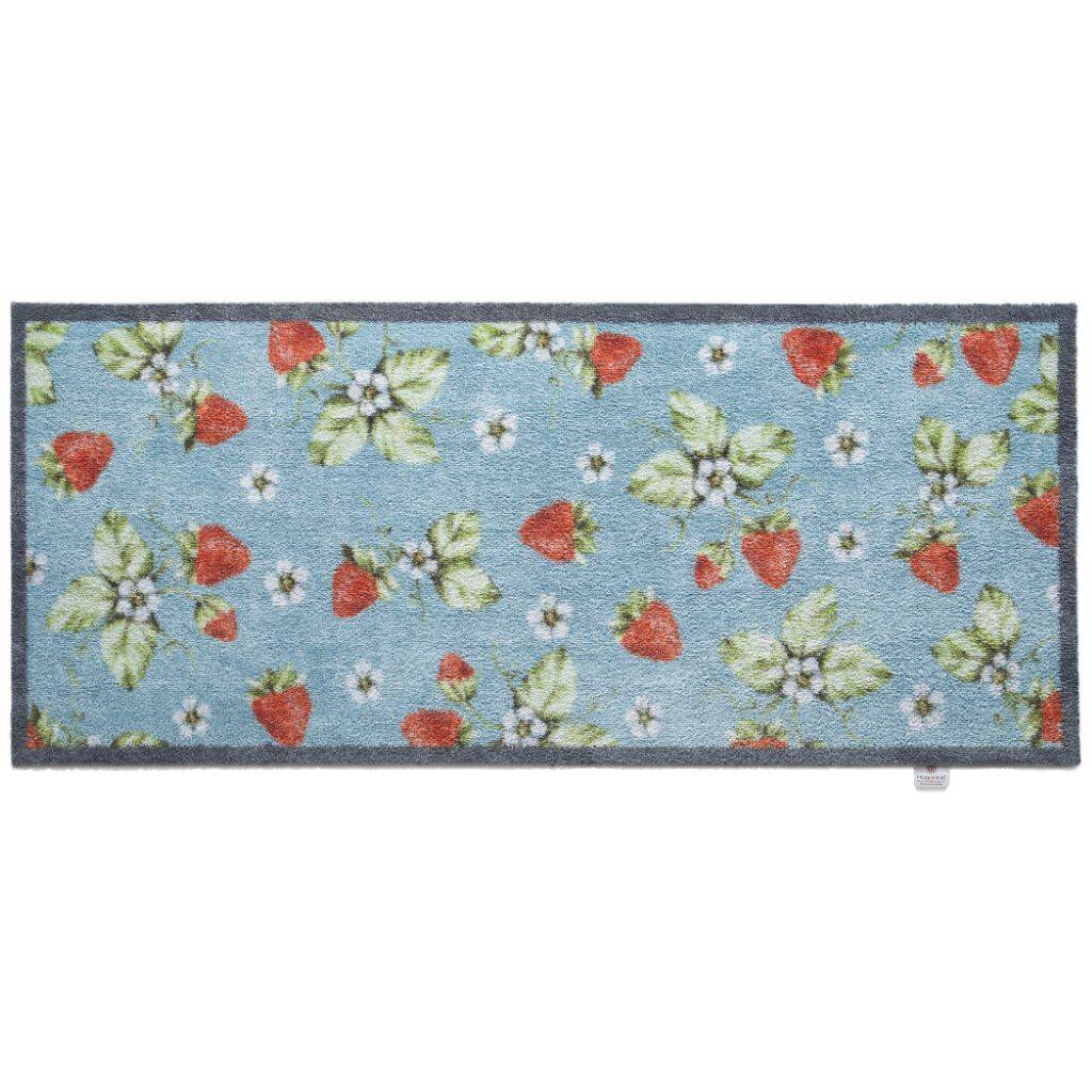 Homes And Garden Washable Strawberries One Runner By Hug Rug