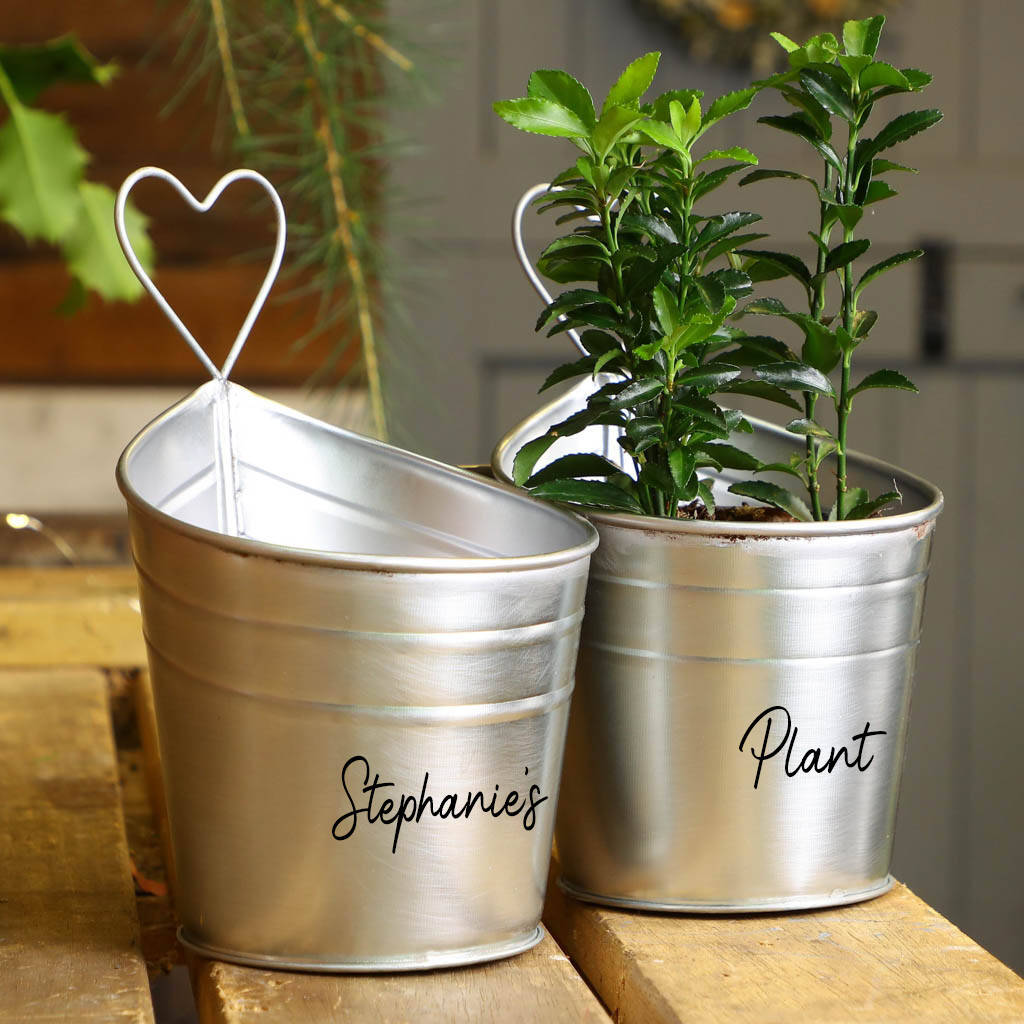 Personalised 10th Anniversary Plant Pot Bucket Gift By Dibor ...