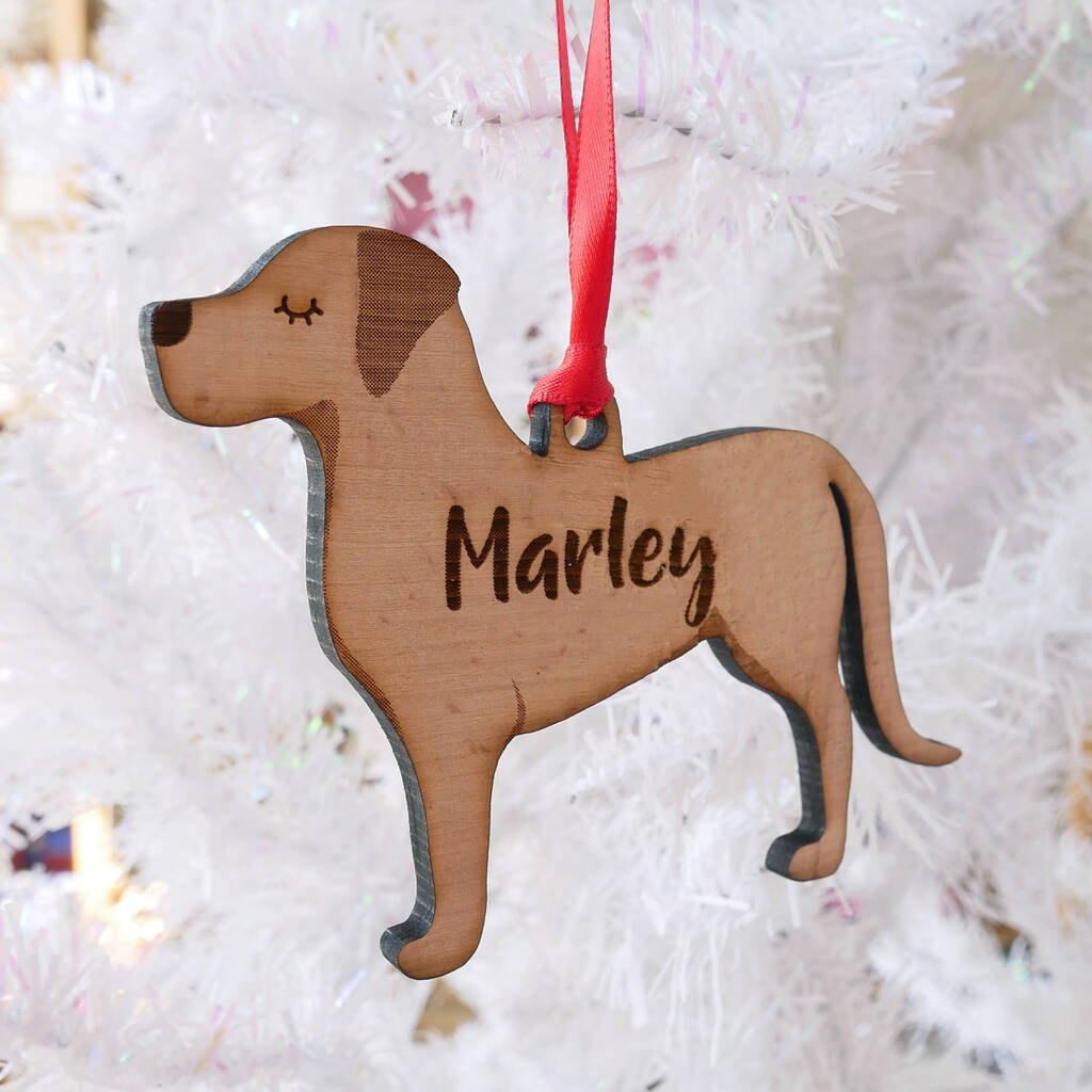 personalised wooden labrador decoration by hoobynoo ...