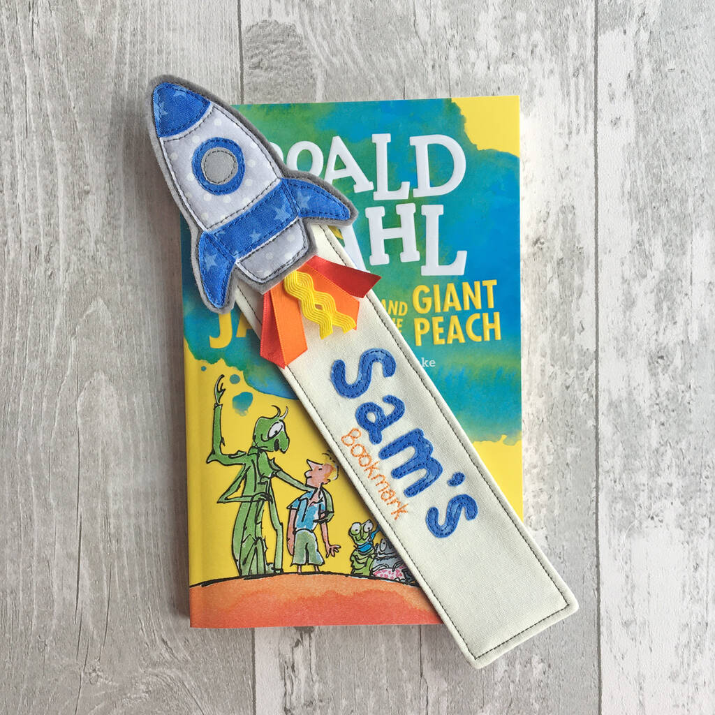 personalised children's rocket ship bookmark by cherish handmade ...