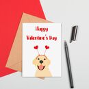 Labrador Valentine's Day Card By Adam Regester Design ...