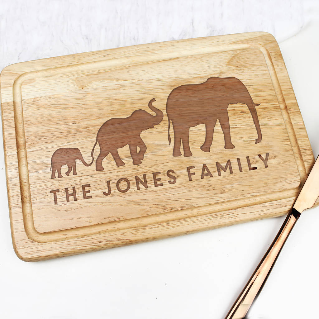 personalised elephant chopping board by that's nice that ...
