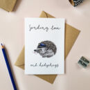 'sending Love' Hedgehog Greetings Card By Amelia Illustration ...