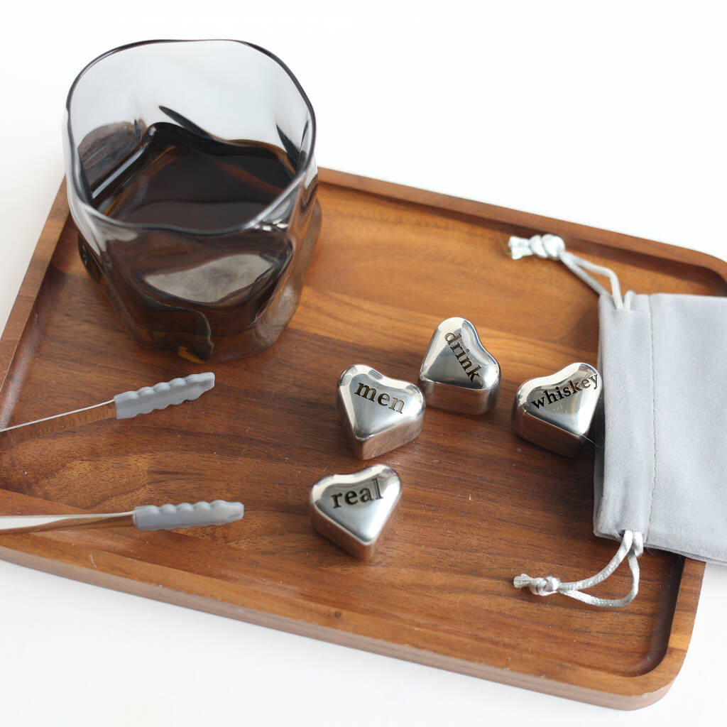 Personalised Tumbler And Steel Ice Cubes Gift Box Set By Studio Hop ...