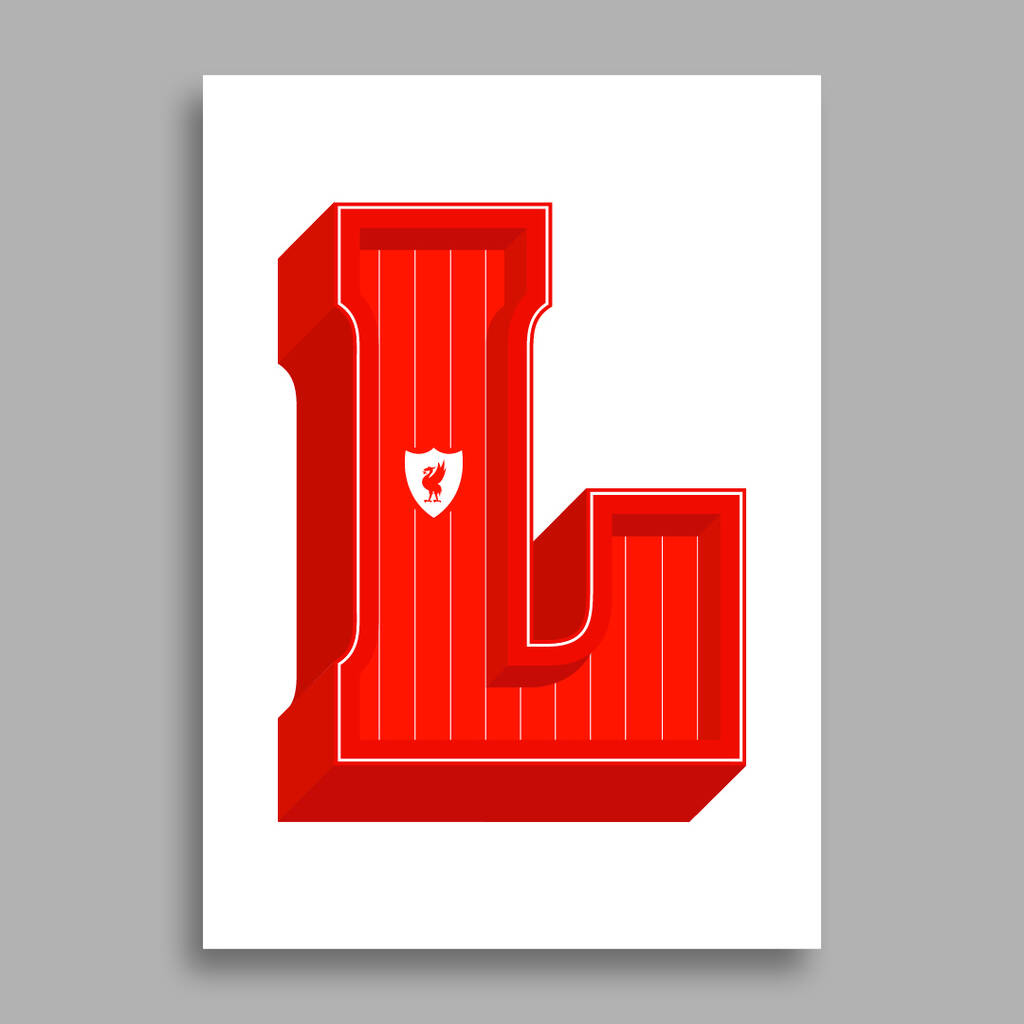 liverpool football posters, letter wall art by dinkit ...