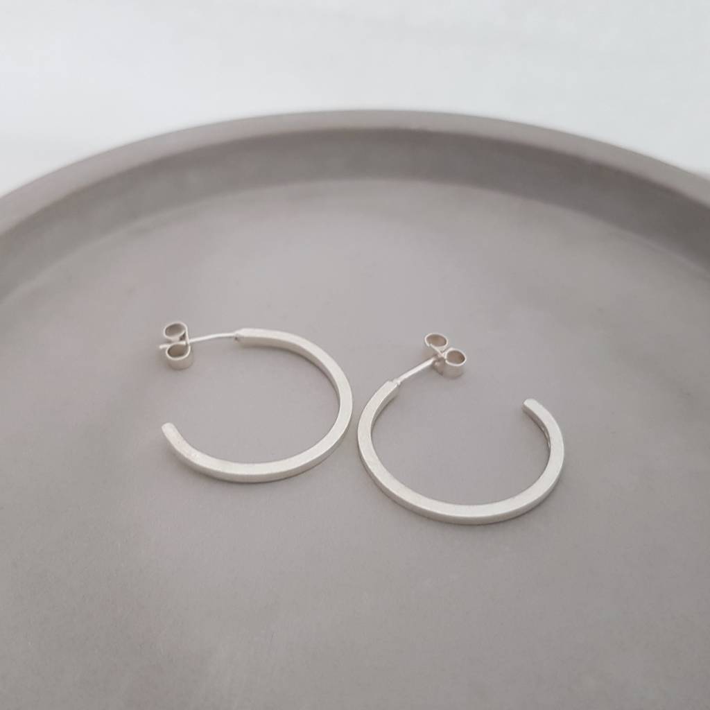 Handmade Sterling Silver Hoops By Anna Calvert Jewellery ...