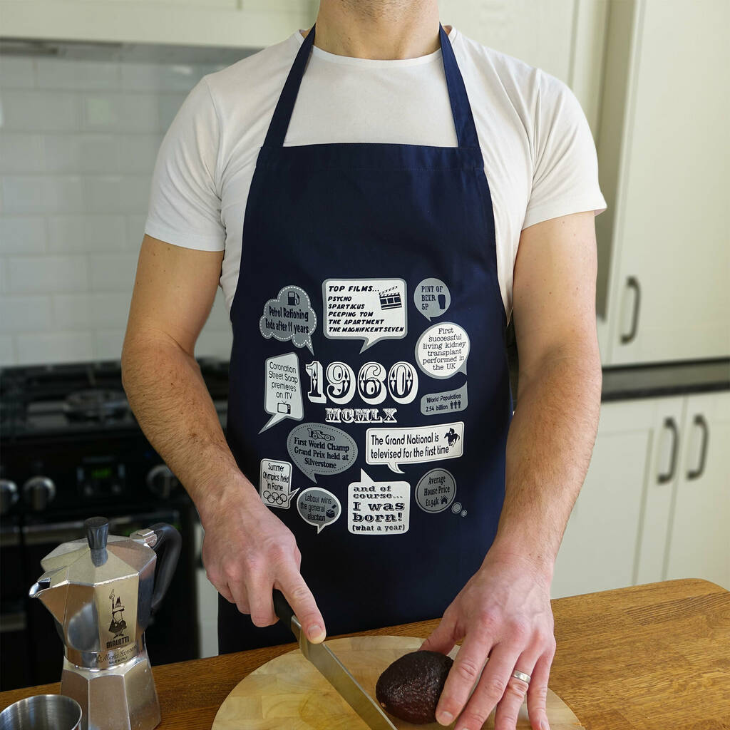 'events Of 1960' 60th Birthday Gift Apron By Good Time Gifts ...
