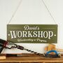 Personalised Metal Workshop Sign By No Ordinary Gift ...
