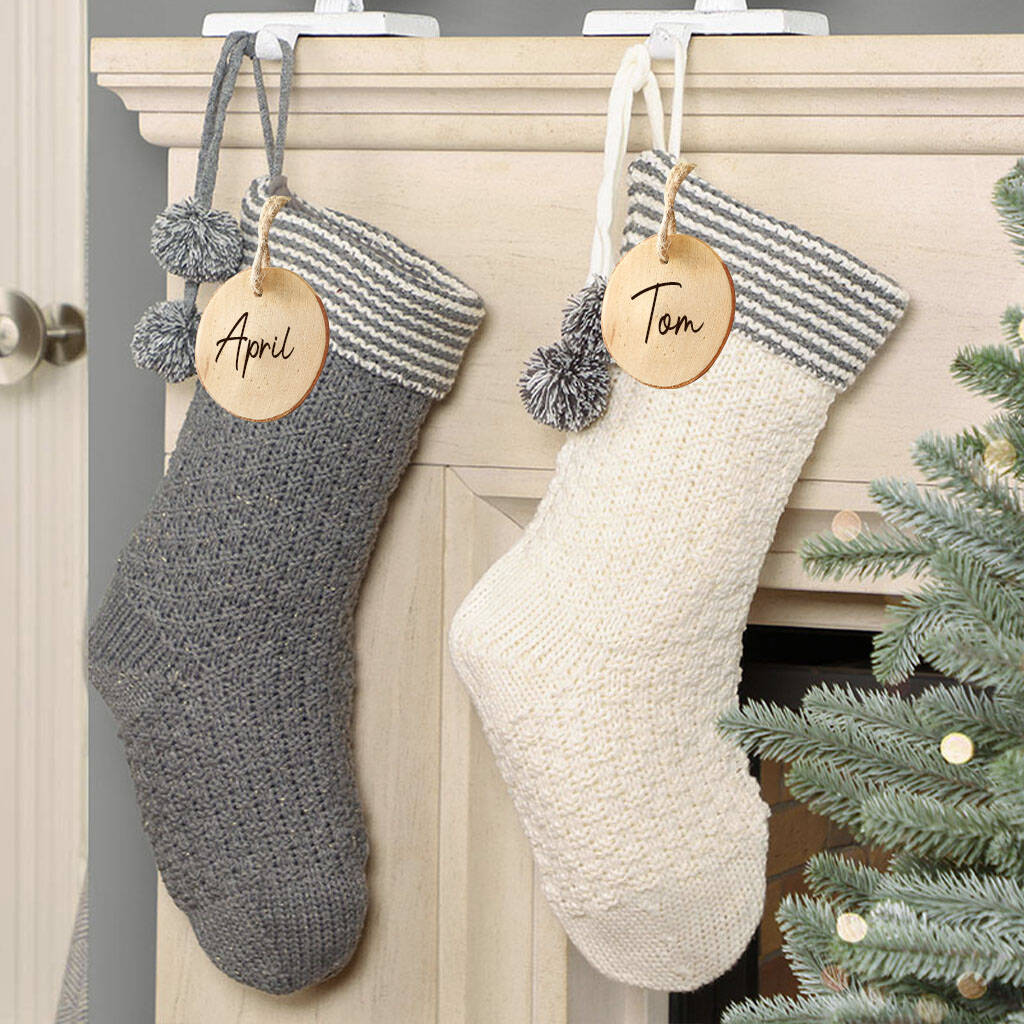 Personalised Nordic Chunky Knit Christmas Stocking By Dibor ...
