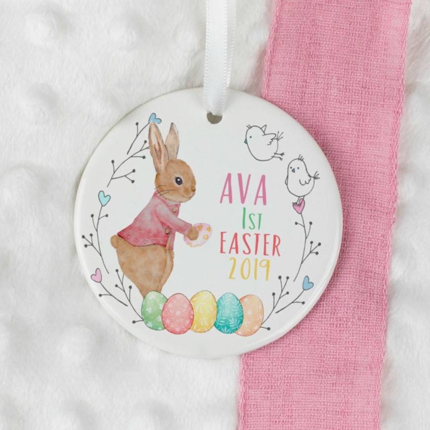 baby's first easter decoration by christening gifts from rose cottage ...