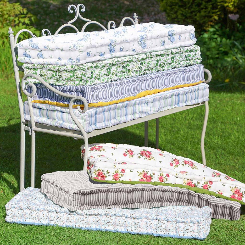 Summer Garden Bench Cushion Collection By Dibor | notonthehighstreet.com
