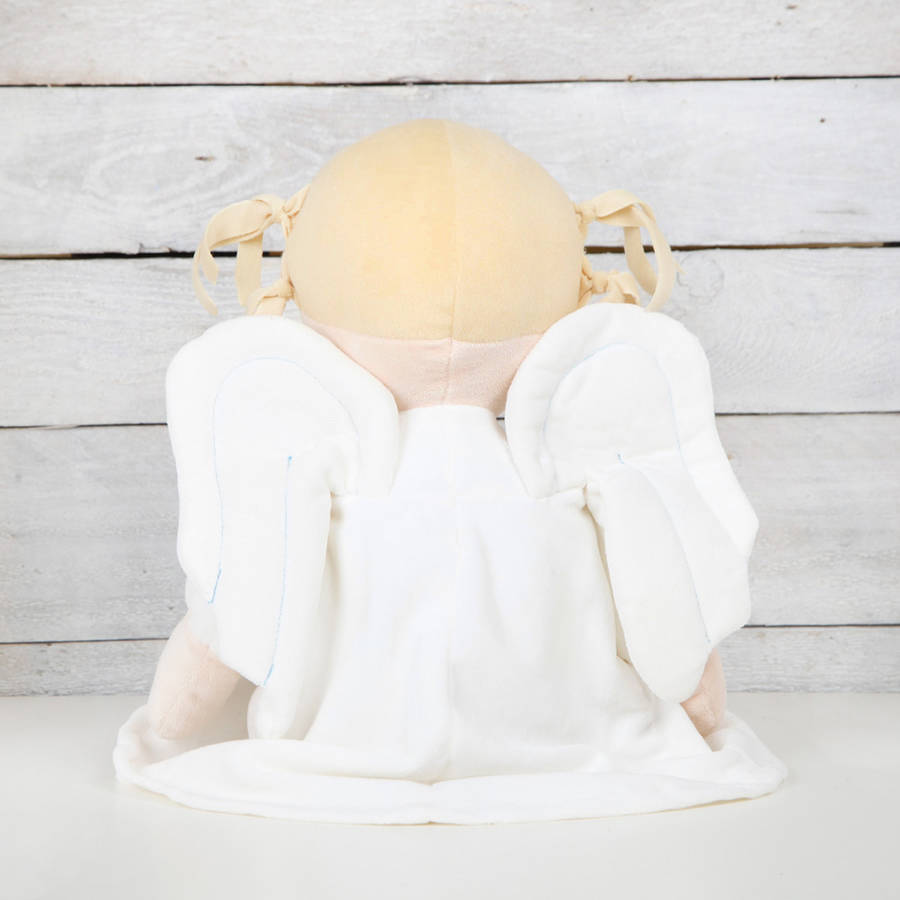 Large Plush Angel Doll Toy, Can Be Personalised By Red Berry Apple ...