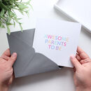 Awesome Parents To Be Card By Purple Tree Designs | notonthehighstreet.com