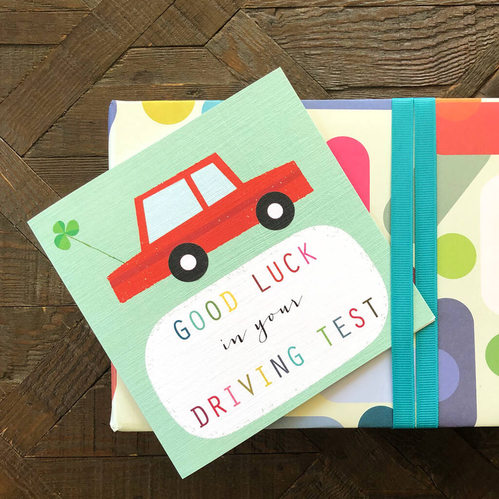 Driving Test Good Luck Card By Kali Stileman Publishing