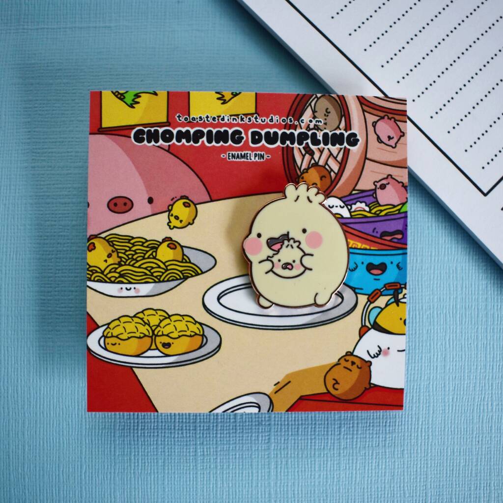 Cute Dumpling Eating Pin By Toastedink