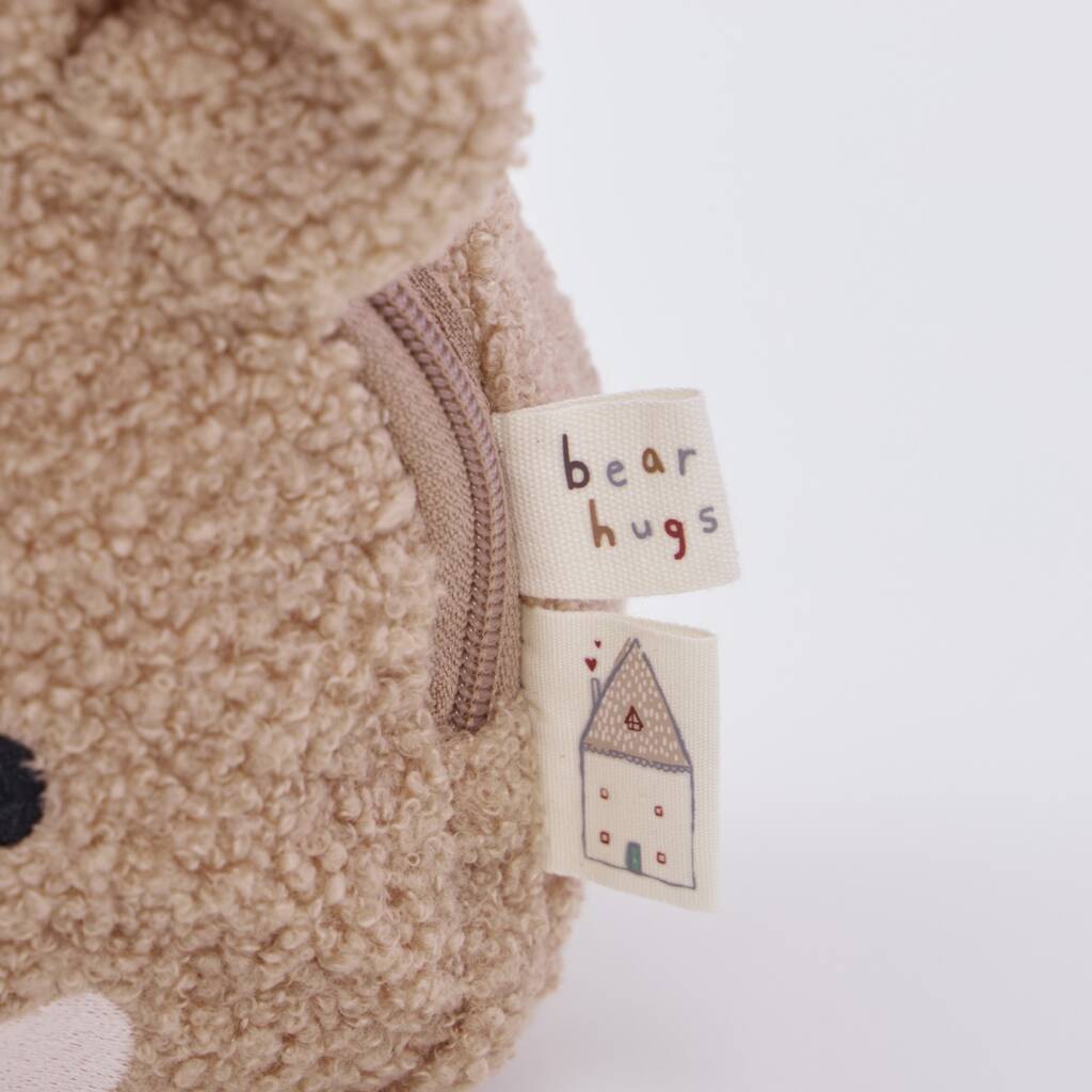 Personalised Fluffy Bear Character Mini Backpack By My 1st Years ...