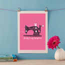 Personalised Sewing Machine Print By Jane Farnham | notonthehighstreet.com