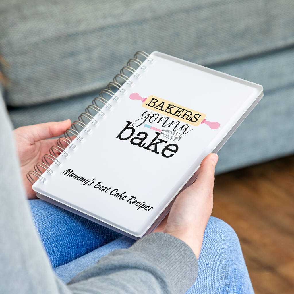 Personalised Recipe Book Bakers Gonna Bake By Mirrorin personalised-recipe-book-bakers-gonna-bake-by-mirrorin