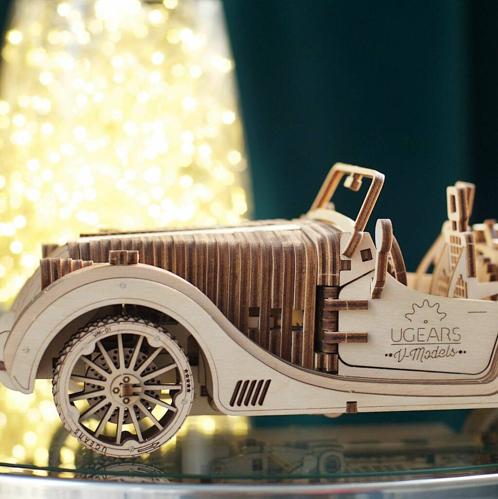 Roadster Build Your Own Moving Car By Ugears By Friendly Gifts ...