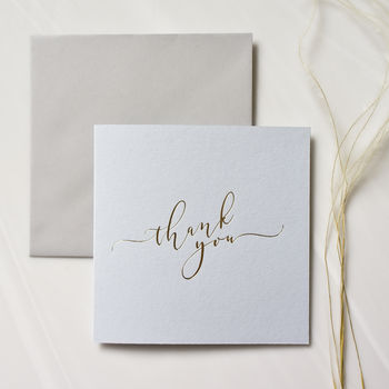 Calligraphy Thank You Cards Pack Of Five By Skinny Malink ...