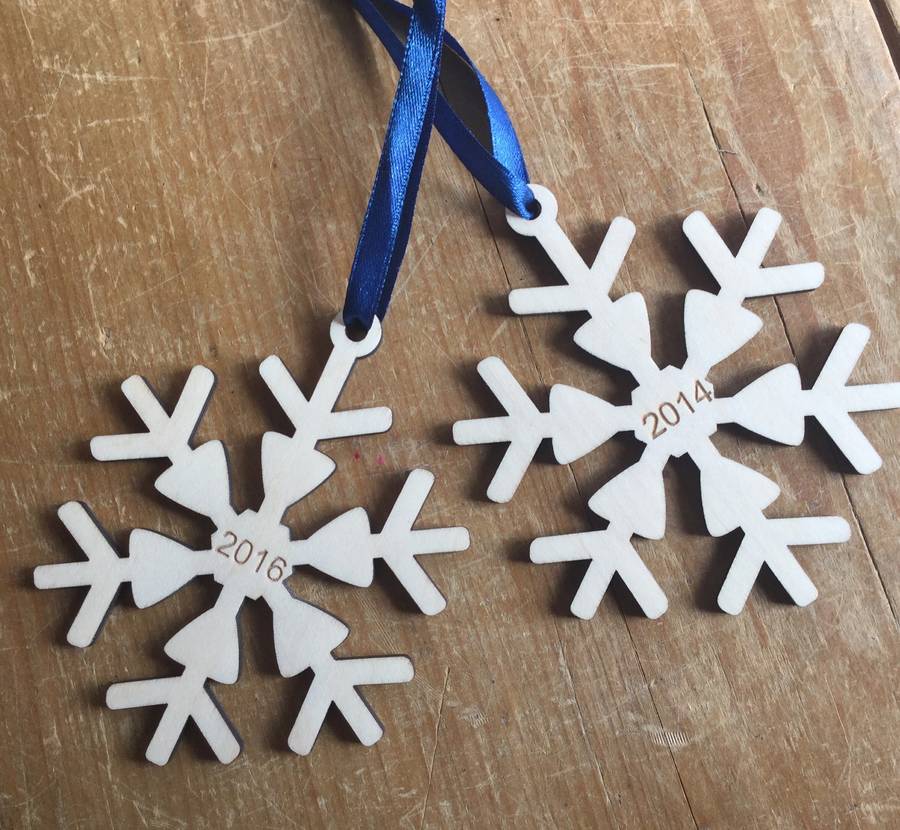 Snowflake Special Date Decoration By Sweet Pea Design Notonthehighstreet