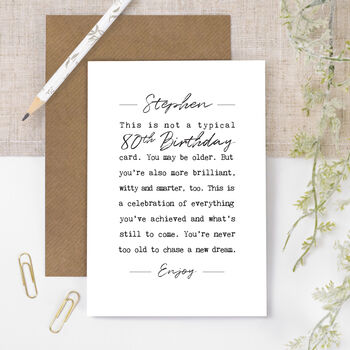 Uplifting 80th Birthday Card By Coulson Macleod | notonthehighstreet.com