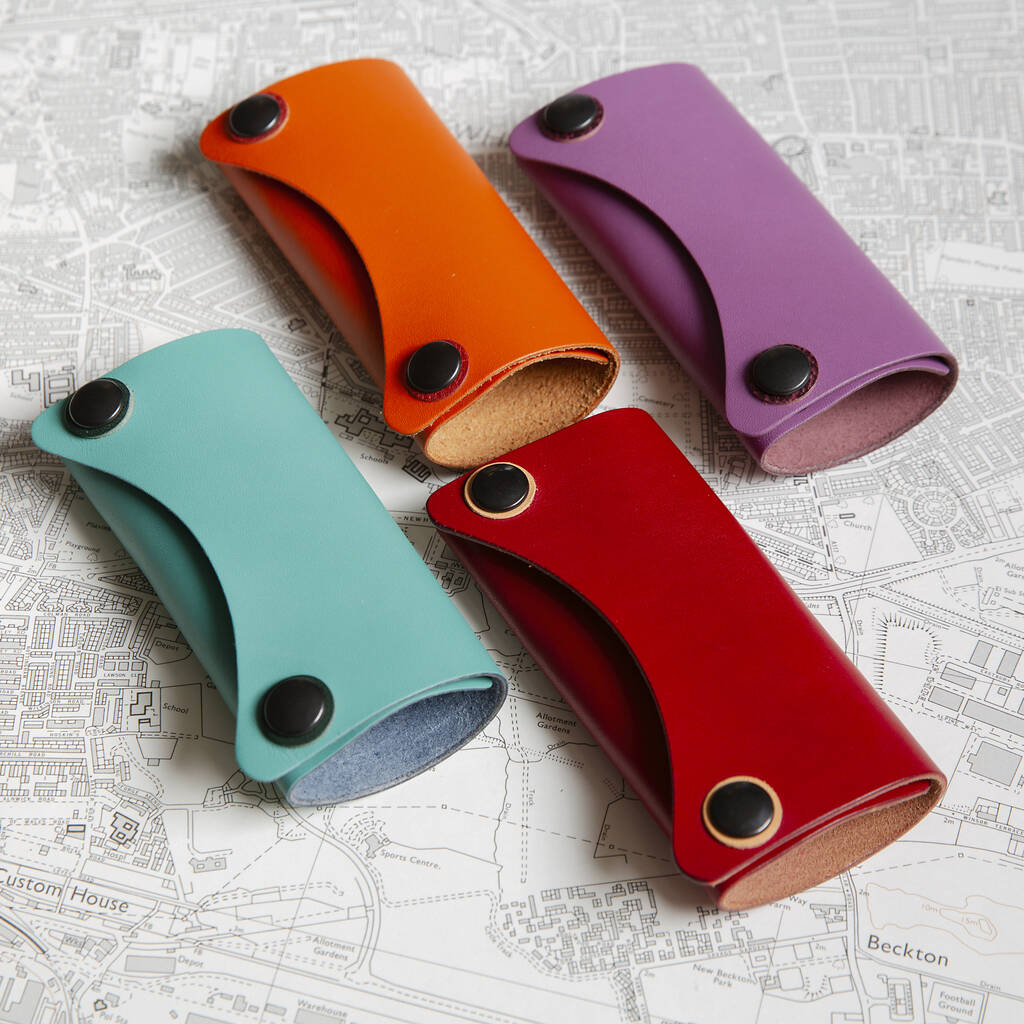 Bridle Leather Personalised Key Case By Johny Todd | notonthehighstreet.com