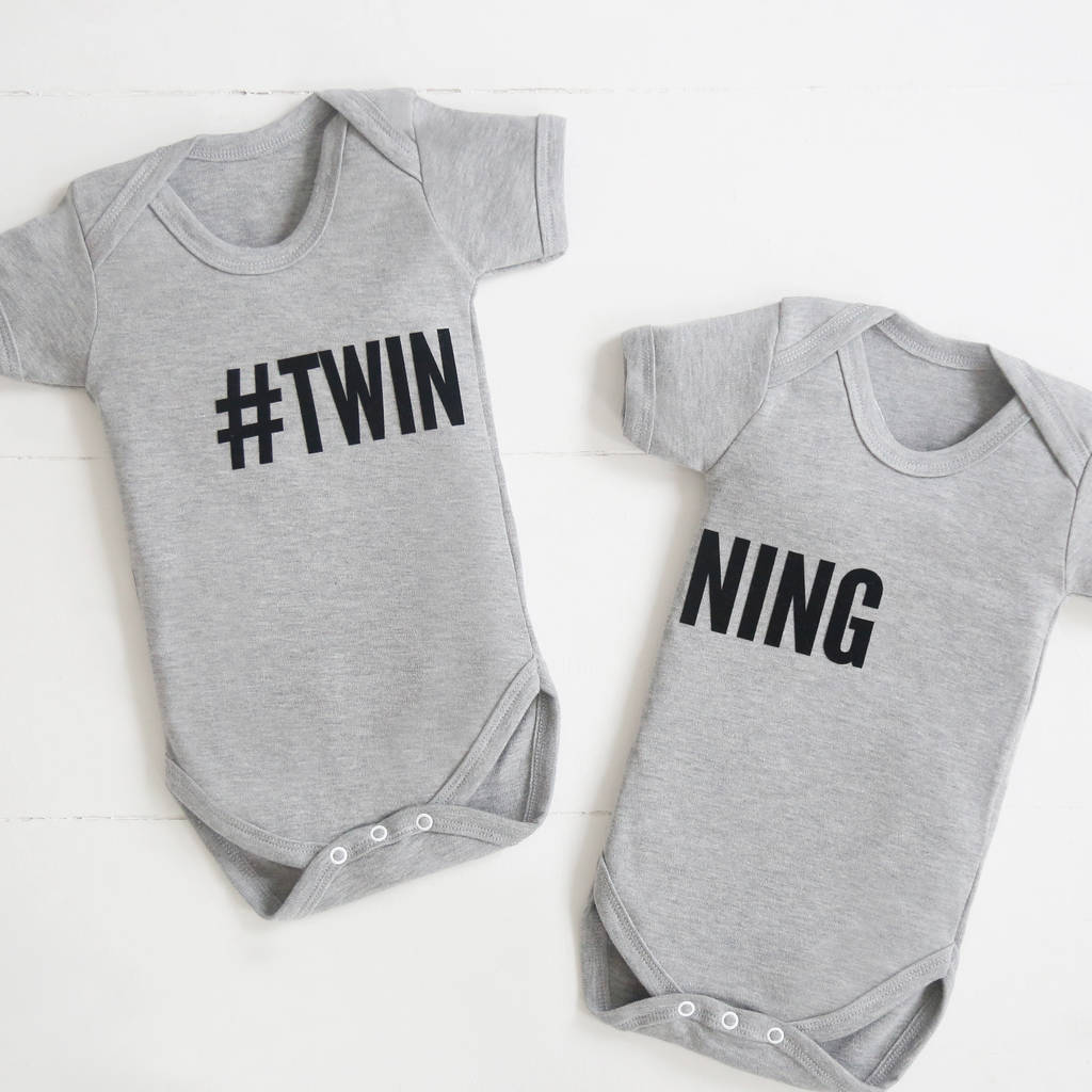 #twinning bodysuit twin set by my 1st years | notonthehighstreet.com