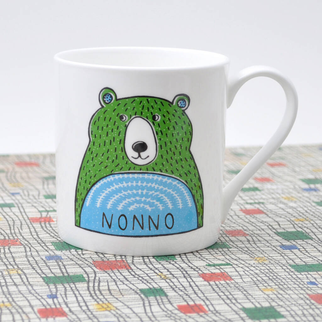 Nonna Or Nonno Bear Mug Fine Bone China By Mary Fellows ...