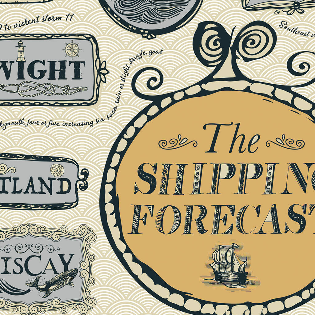 Shipping Forecast Coastal Print By The Northern Line