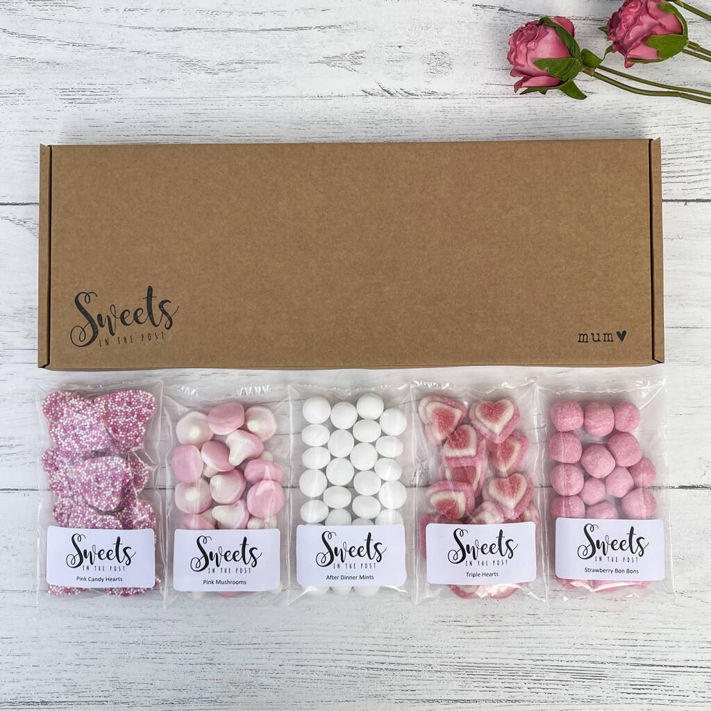 Personalised Mother's Day Pink Letterbox Sweets Gift By sweets in the ...